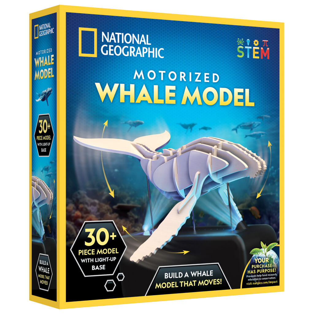 National Geographic Motorized Whale Model | Think Blue Marble
